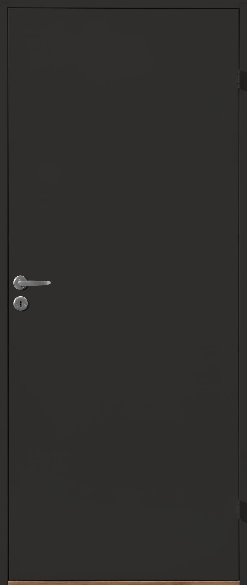 Slett Kompakt Dempet Sort Dørblad - NCS S 8500-N - Harmonie Norge AS